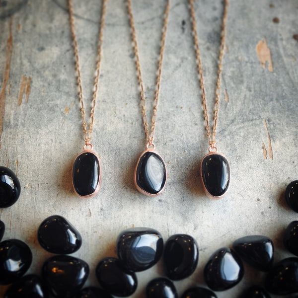 Black Obsidian Necklace – Sea Ox